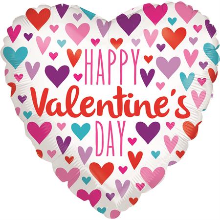 Nafukovací balónik šťastný Valentín srdce 46 cm - OzdobTortu.sk
